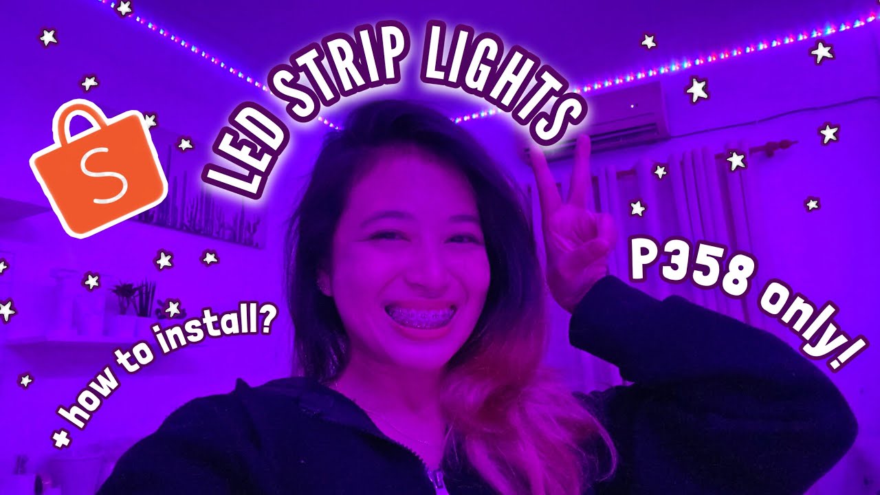 AFFORDABLE SHOPEE LED STRIP LIGHTS | NICKY MERILO - YouTube