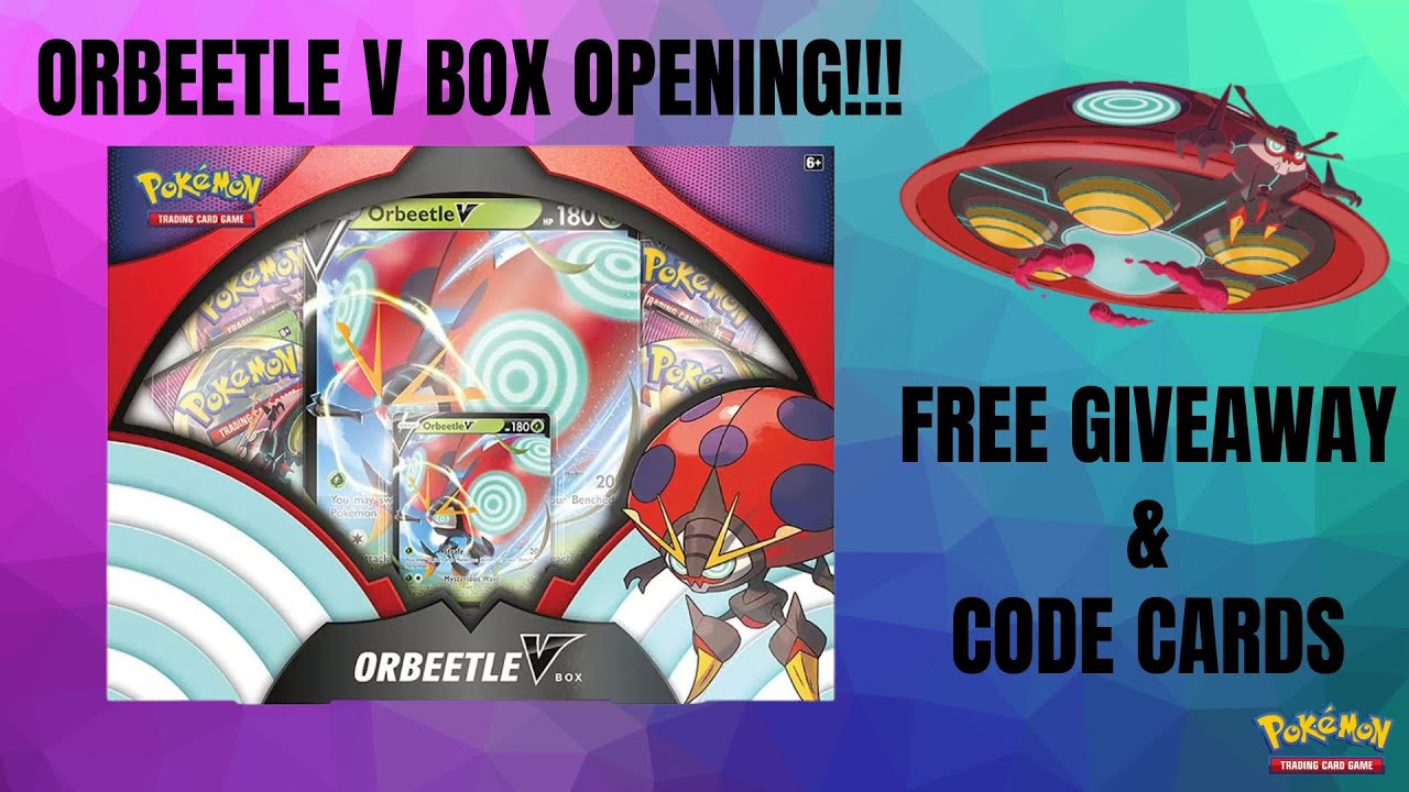 Pokemon Card Opening - Orbeetle V Box + Giveaway!!! - YouTube
