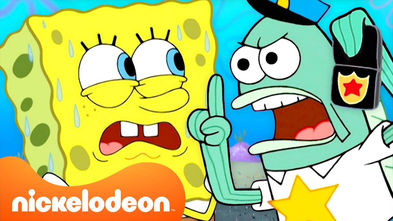 SpongeBob KENA MASALAH selama 3 JAM nonstop | Nickelodeon Bahasa - YouTube