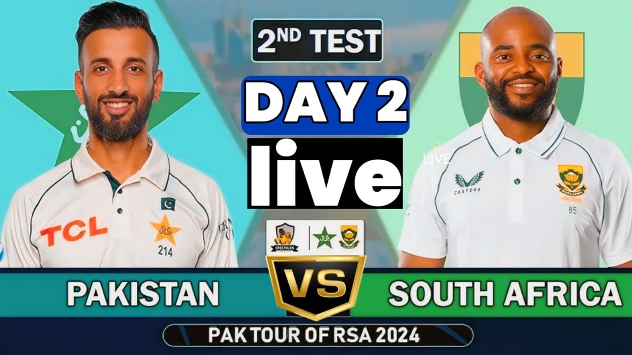 PAK vs SA 2nd TEST, PAK vs SA 2024 Day 3-Session 1, Pakistan vs South ...