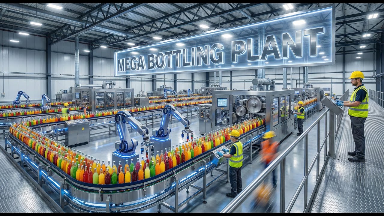 Inside a Mega Bottling Plant: From Source to Sealed Bottles (Full ...