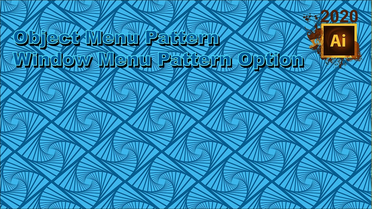 Adobe illustrator class 143 object menu +window menu pattern panel Urdu ...