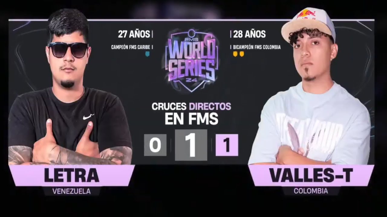 LETRA VS VALLEST duelo de flows fms world series jornada 3 - YouTube