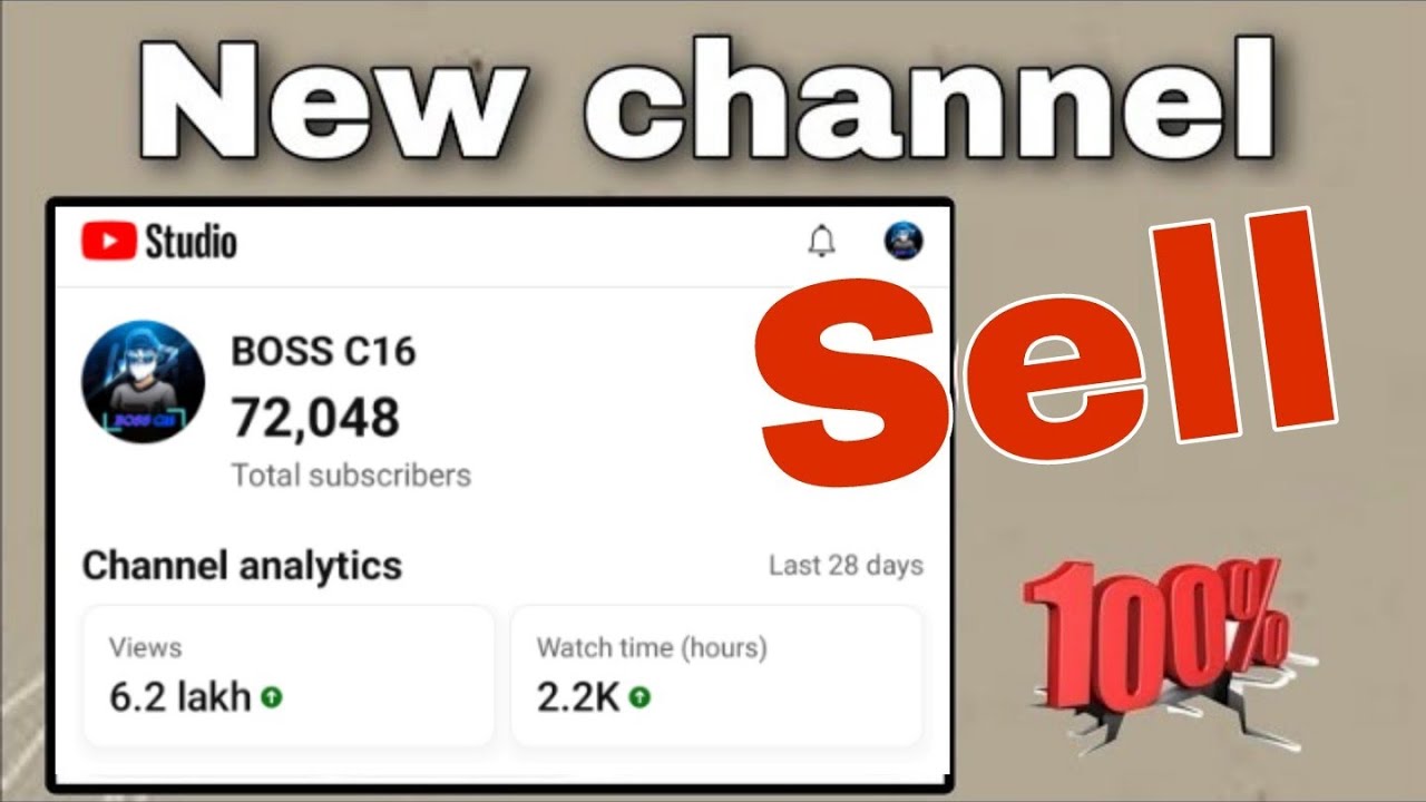 72k Subscribers YouTube channel For Sale || Vlogging Monotized channel ...