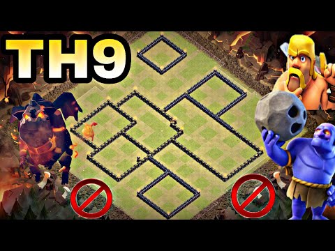 Th9 TROPHY BASE 2017(UNBEATABLE FARMING BASE)|CLASH OF CLAN - YouTube
