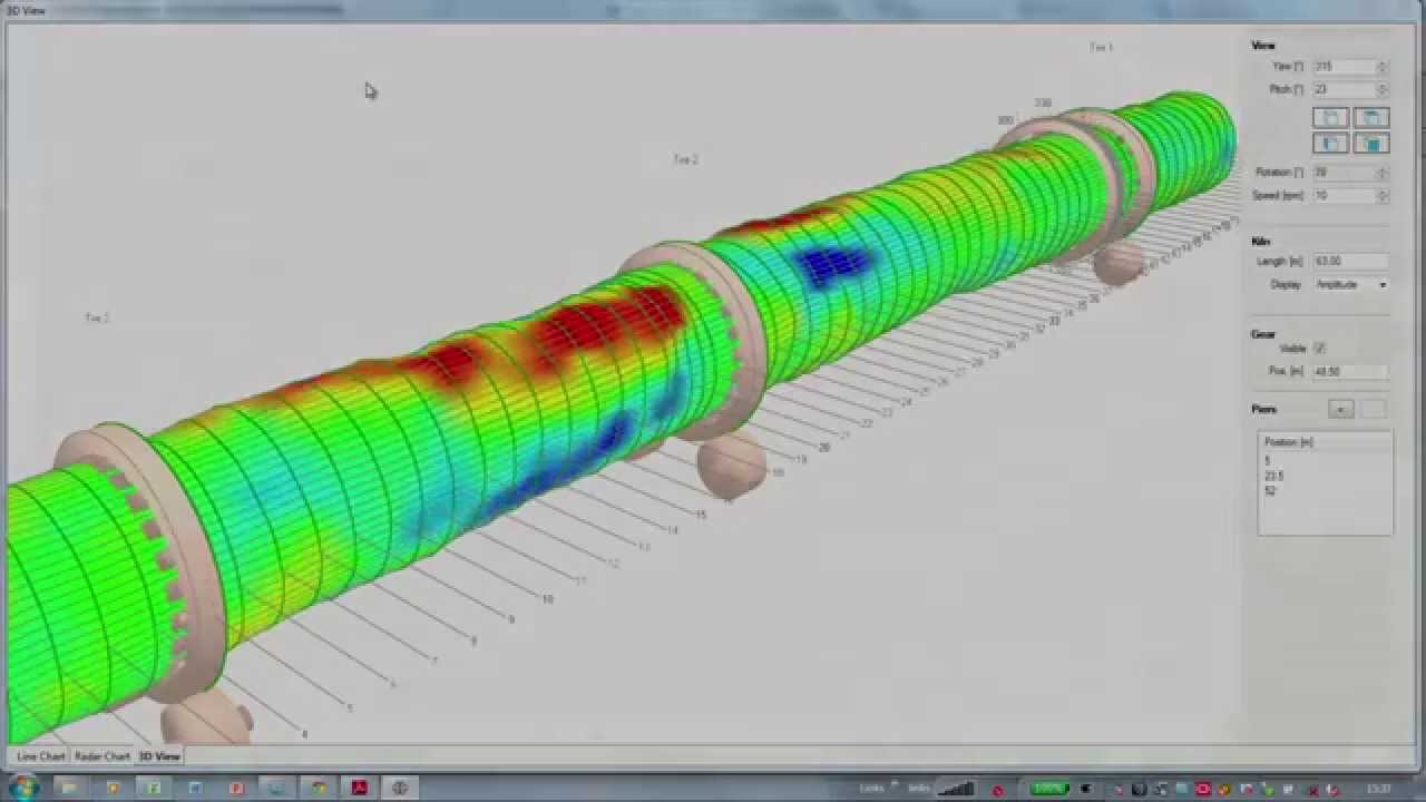 Kiln Shell Laser - YouTube