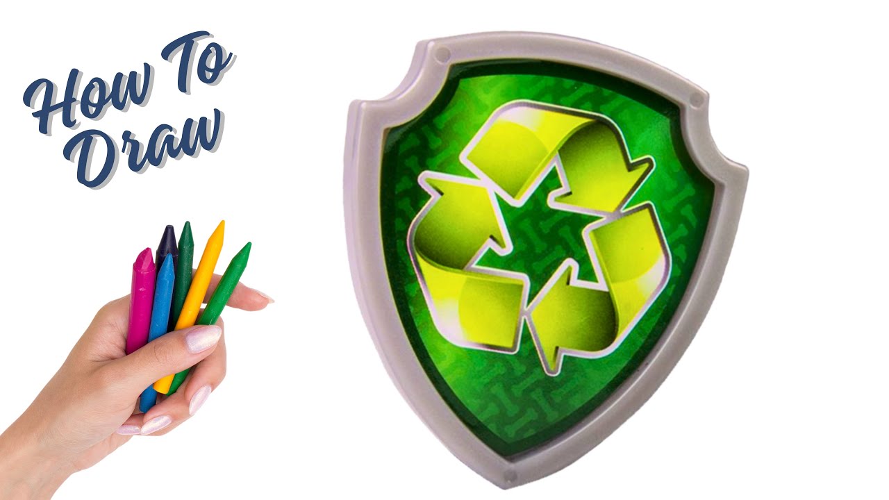 How to draw Rockey Badges - Paw Patrol || Easy drawing for kids - YouTube