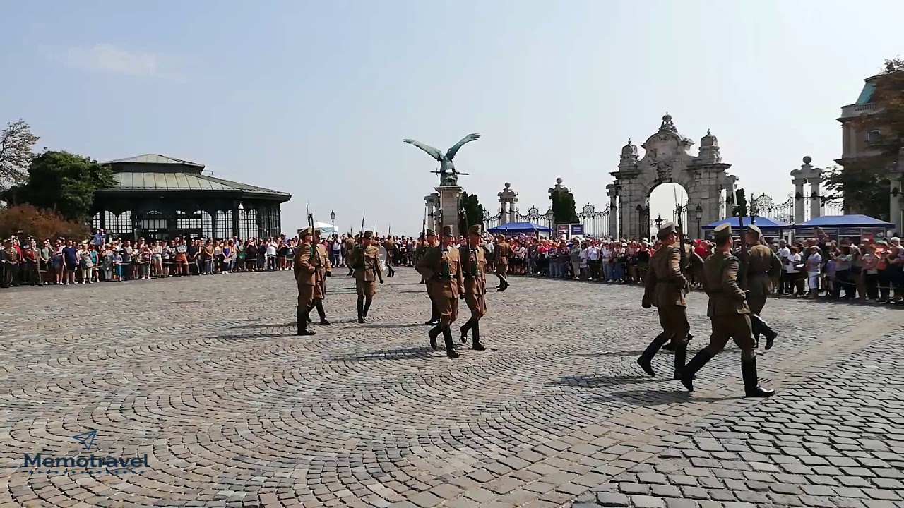 Military parade at the Royal castle Budapest hungary 2018 - YouTube