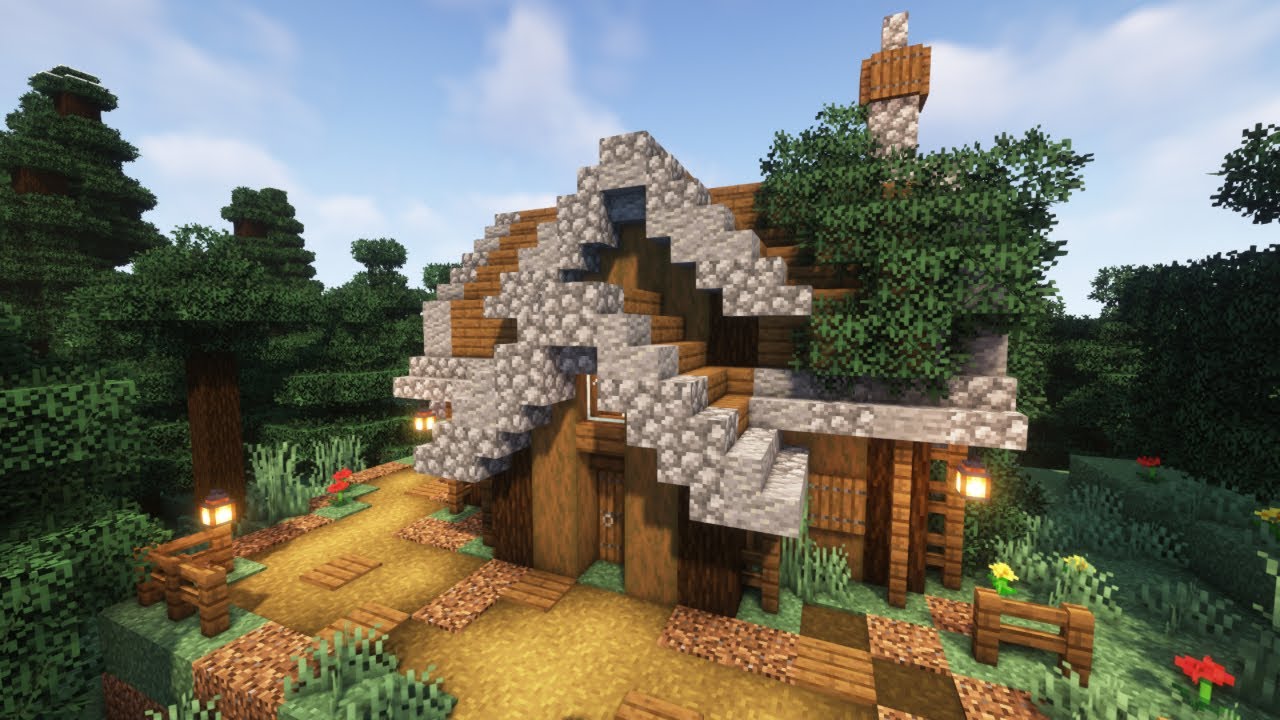 The Perfect Starter House For Your Minecraft Survival World! - YouTube