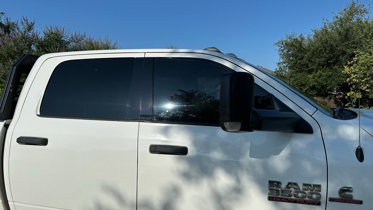 Window Pillar Black Out Kit Install on 2015 Ram 3500 - YouTube