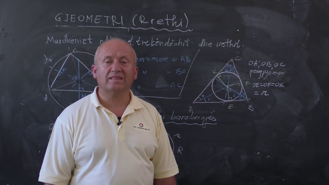 Matematike Gjeometri rrethi Mardhenjet ndermjet trekendeshit dhe ...