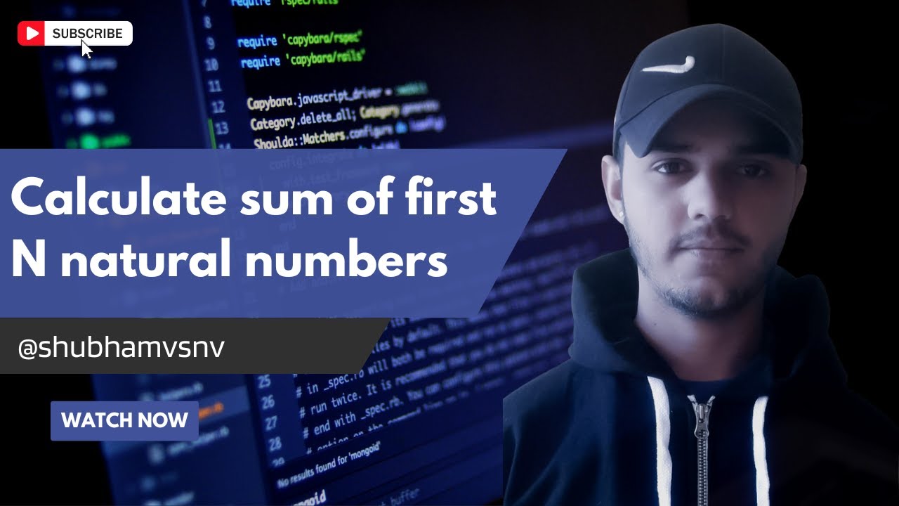Java Program To Calculate Sum Of First N Natural Numbers By