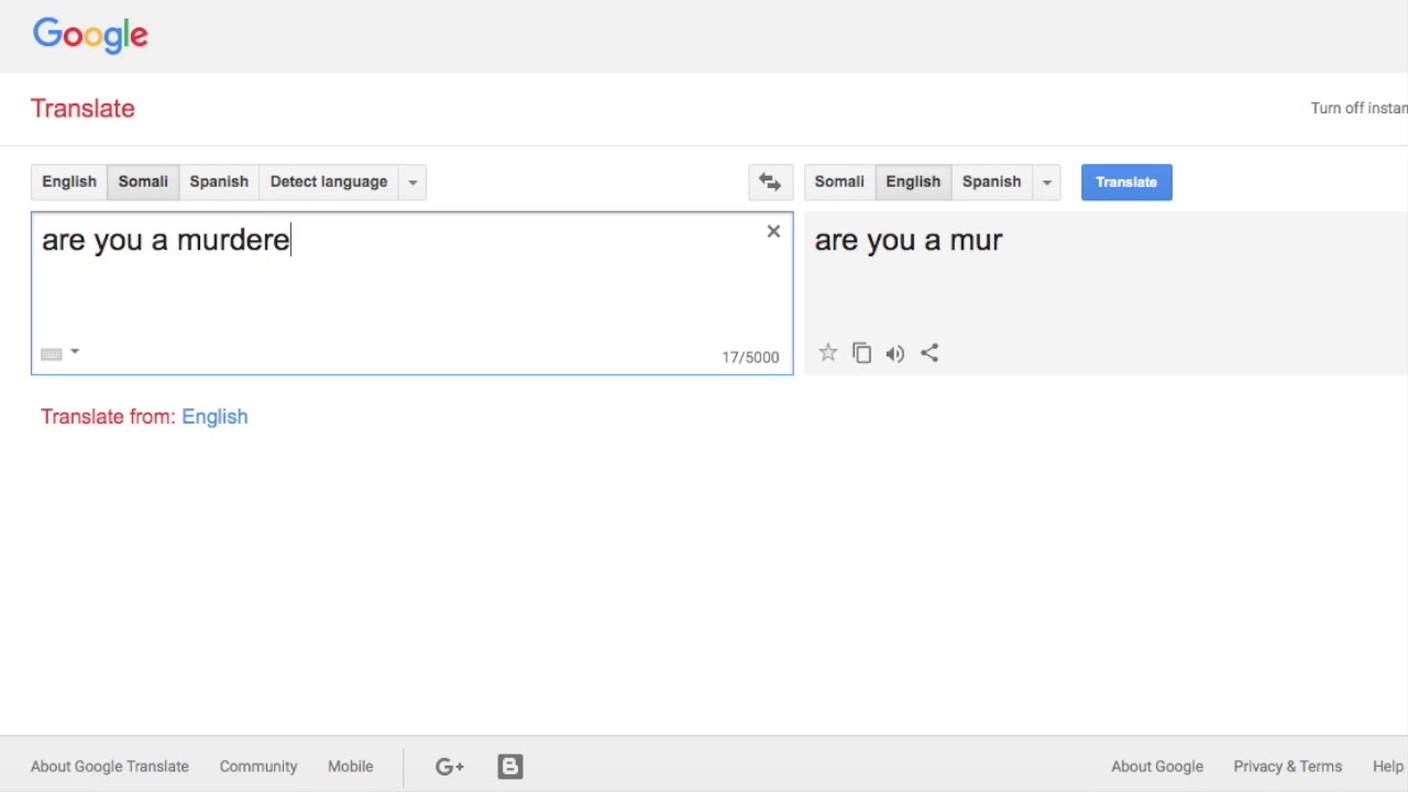 CREEPY THINGS ON GOOGLE TRANSLATE! (SCARY)! - YouTube