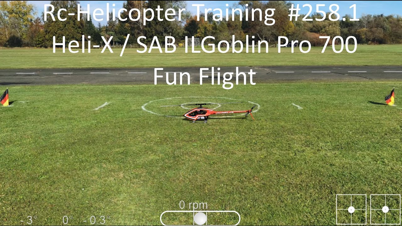 Rc-Helicopter Training #258.1 / Heli-X / SAB ILGoblin Pro 700 / Fun ...