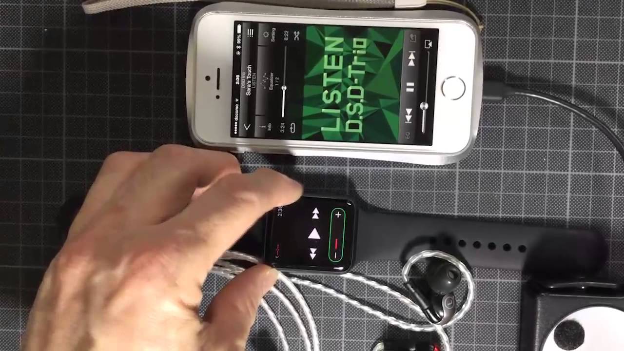 Apple Watch : Remote control Hi-Res music app - YouTube