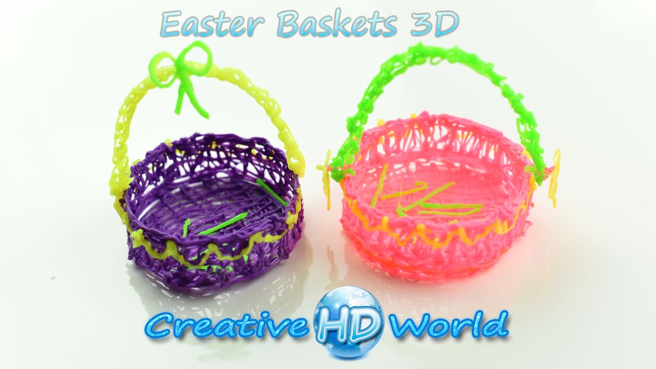 3Doodler: Easter Basket 3D - How to Tutorial 3D Printing Pen DIY ...