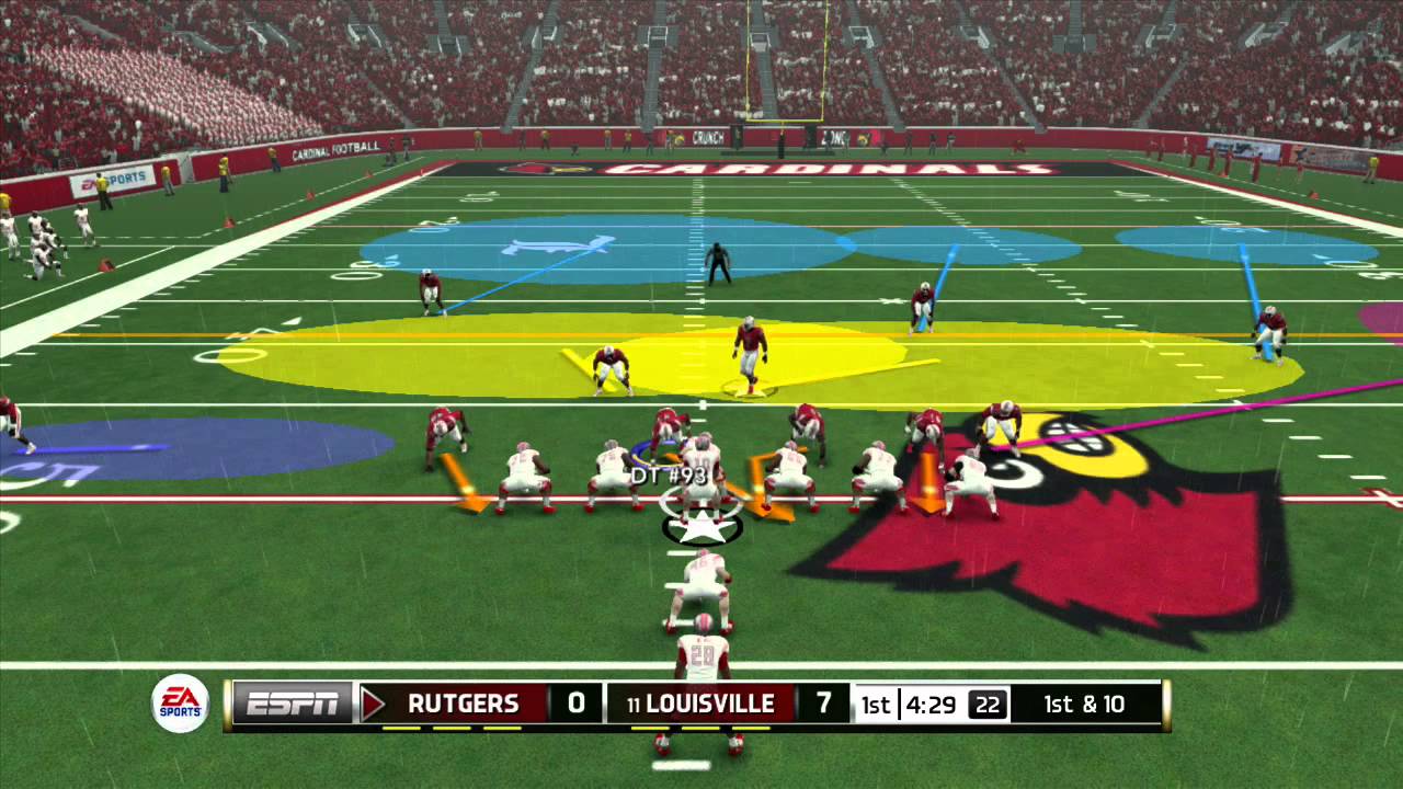 NCAA Football 14 Retail Gameplay: Rutgers at Louisville - YouTube