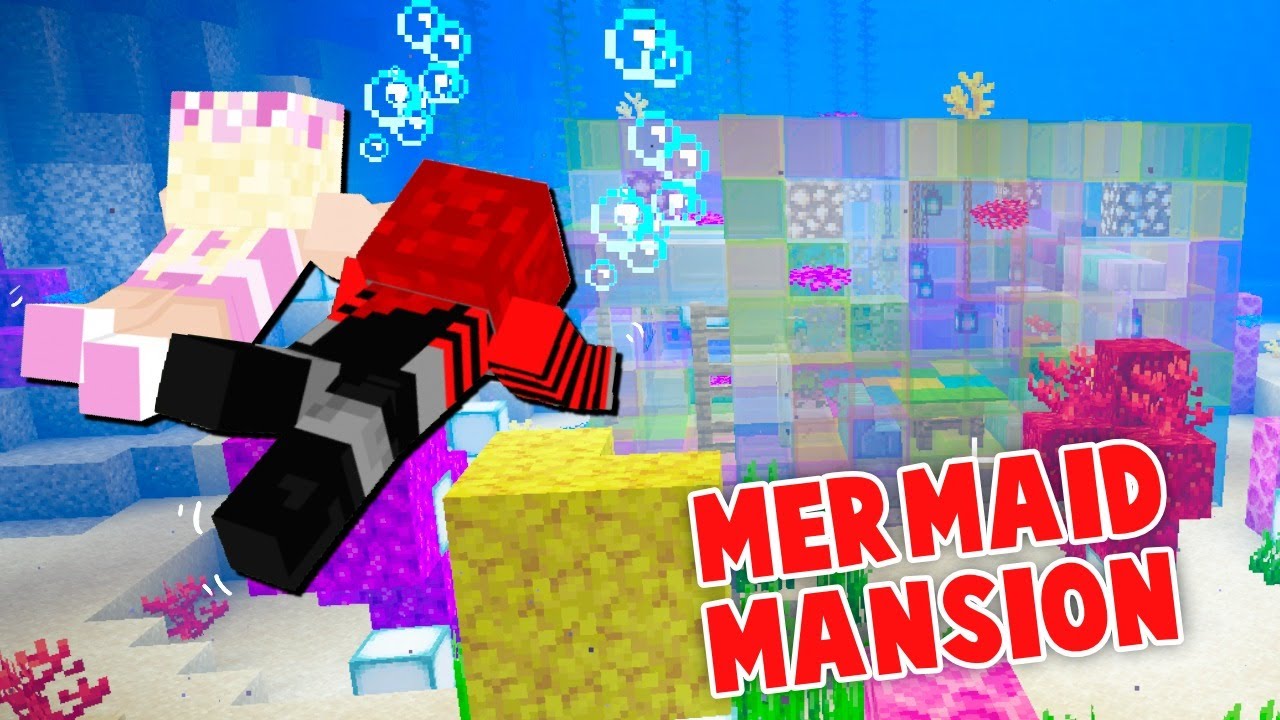 Discovering A MERMAID MANSION In Minecraft! - YouTube