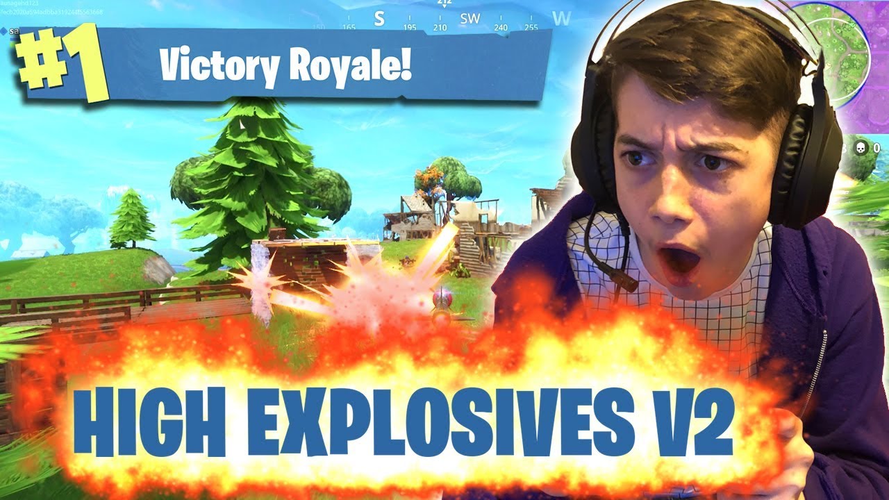 HIGH EXPLOSIVES V2 - Epic Fortnite Victory Royale!! - YouTube