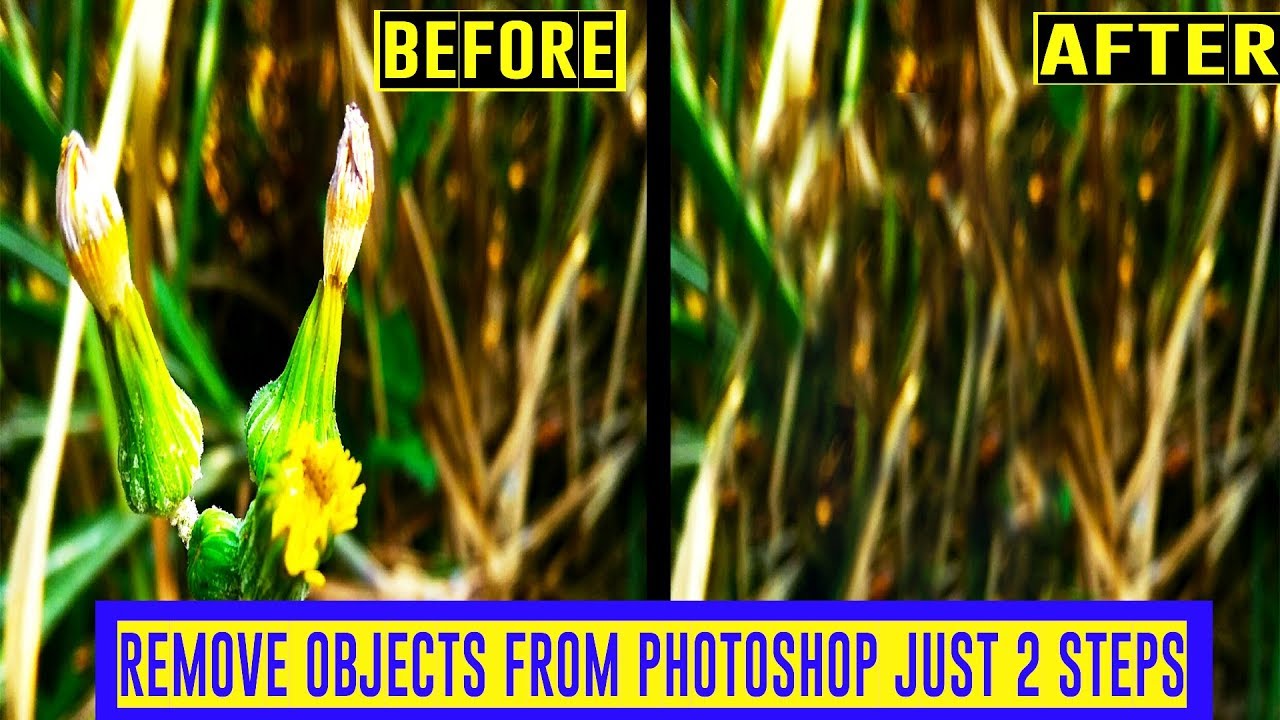 how to remove objects in adobe photoshop cc 2018 | content aware fill ...