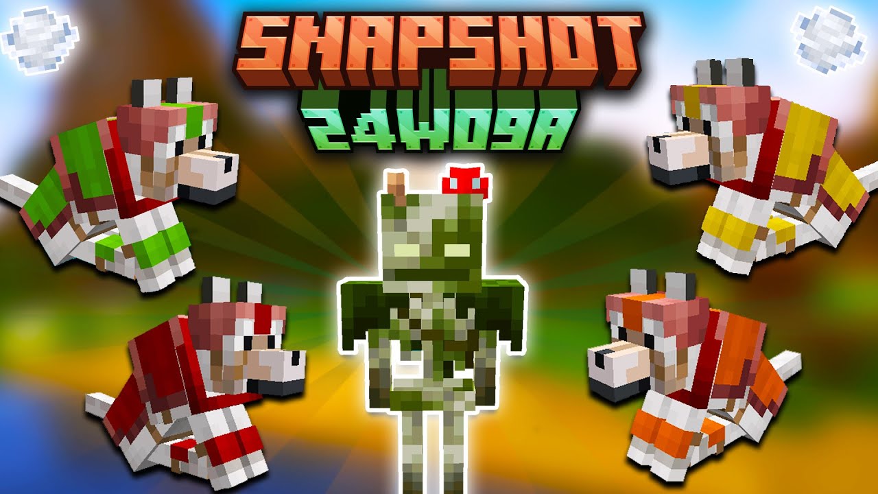 MINECRAFT 1.21 - Armure de Chien COLORÉ ! + BOGGED Modifié!🦴🍄 Snapshot ...