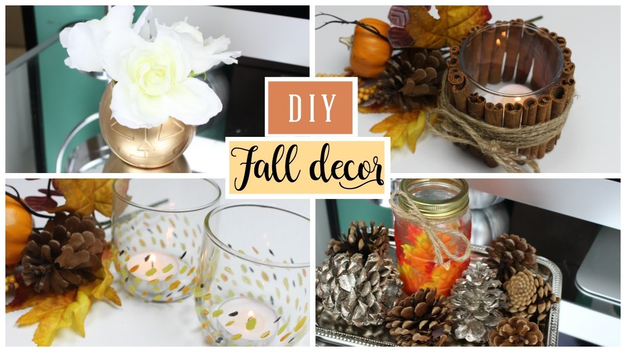 4 Affordable DIY Fall Room Decor! - YouTube