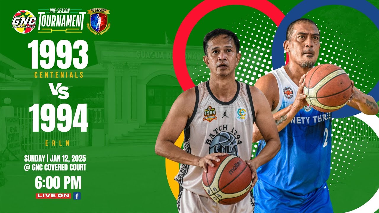 BATCH 1994 ERLN VS. BATCH 1993 CENTENIALS | GNC ALUMNI LEAGUE PRE-SEASON TOURNAMENT - YouTube