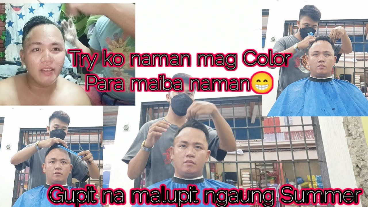 Gupit Binata Hair style|Hair Color 😘 #haircut #hairstyle #salon # ...