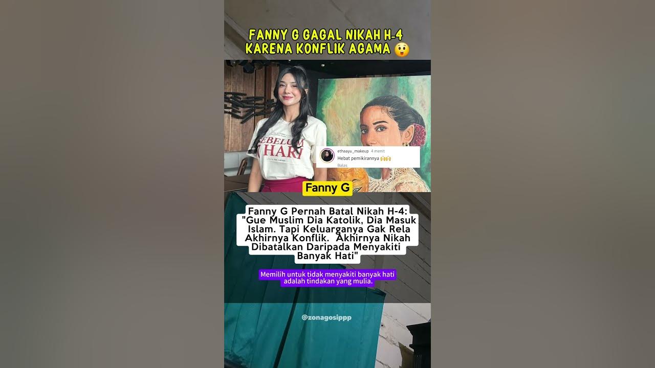 Fanny G Gagal nikah karena masalah agama #gosipartishariini #selebriti #artis #gosip # ...