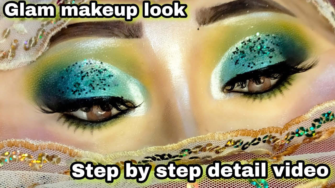 Glam party Makeup tutorial || step by step detailed video || Makeup ...