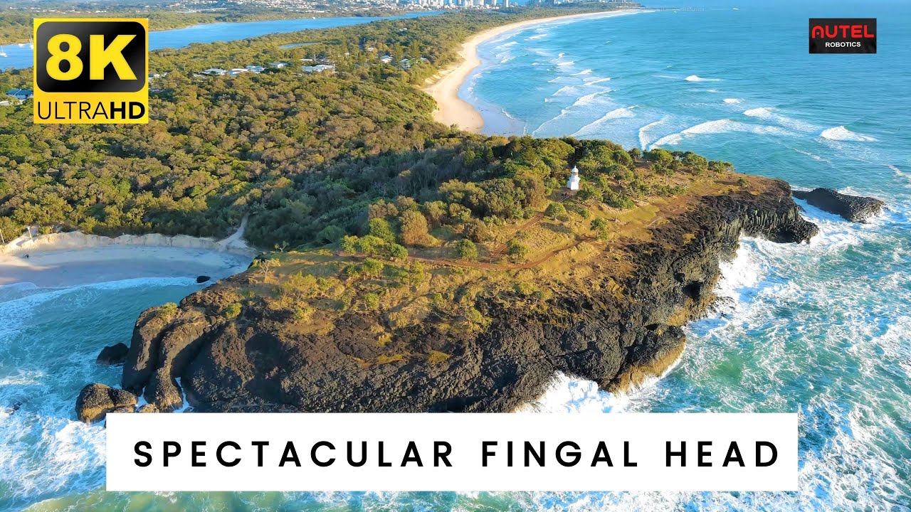 8K Spectacular FINGAL HEAD, Australia - cinematic aerial drone tour ...