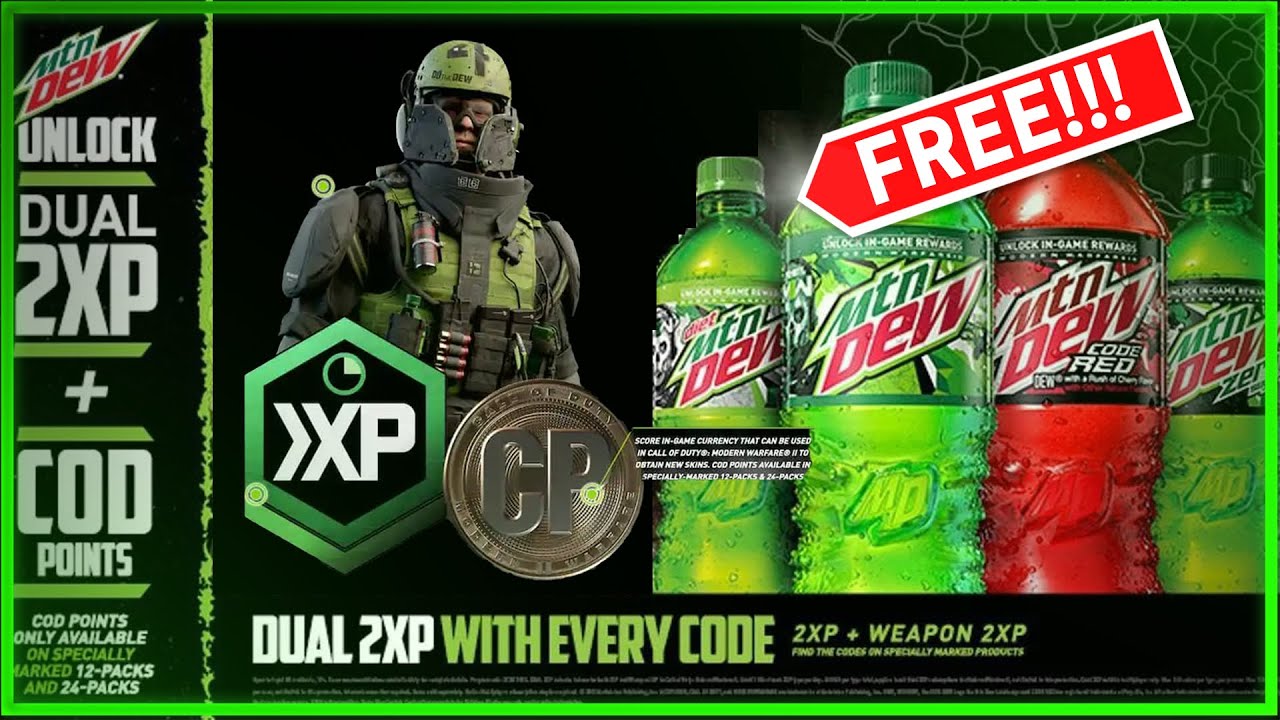 HOW TO GET THE MW2 MTN DEW SKIN + MORE FOR FREE!!! - YouTube