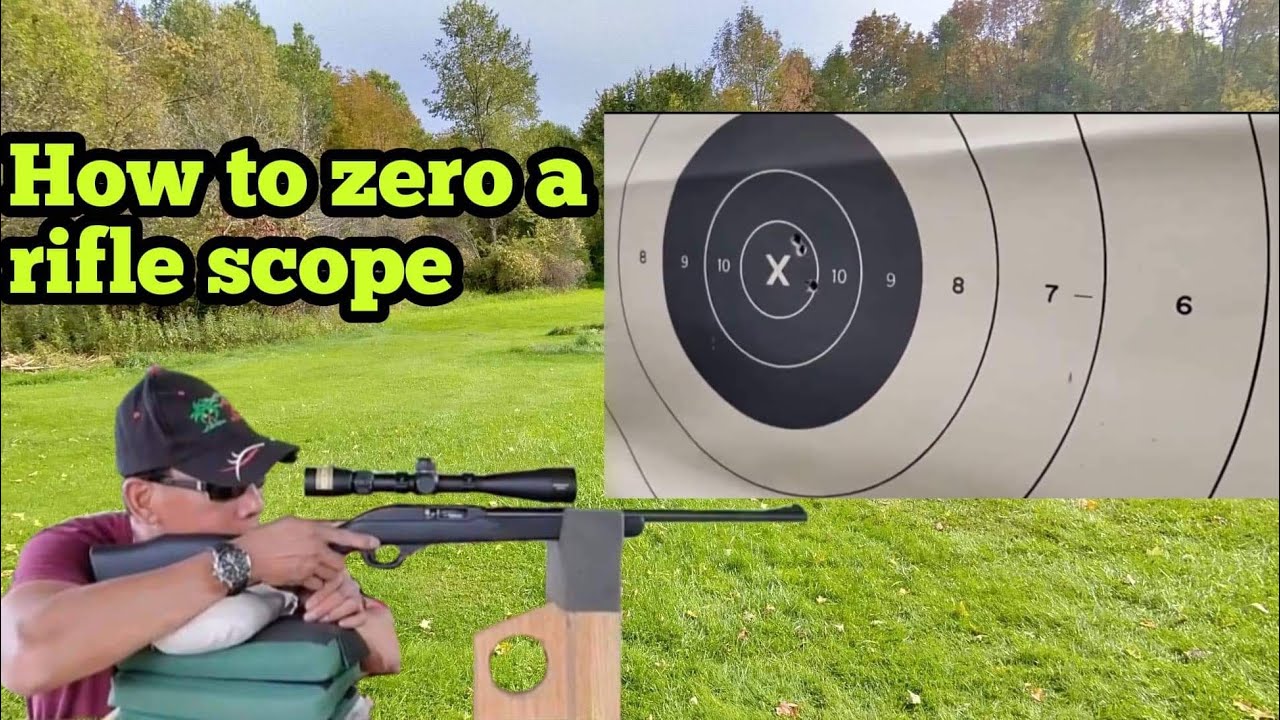 How to zero a rifle scope - YouTube