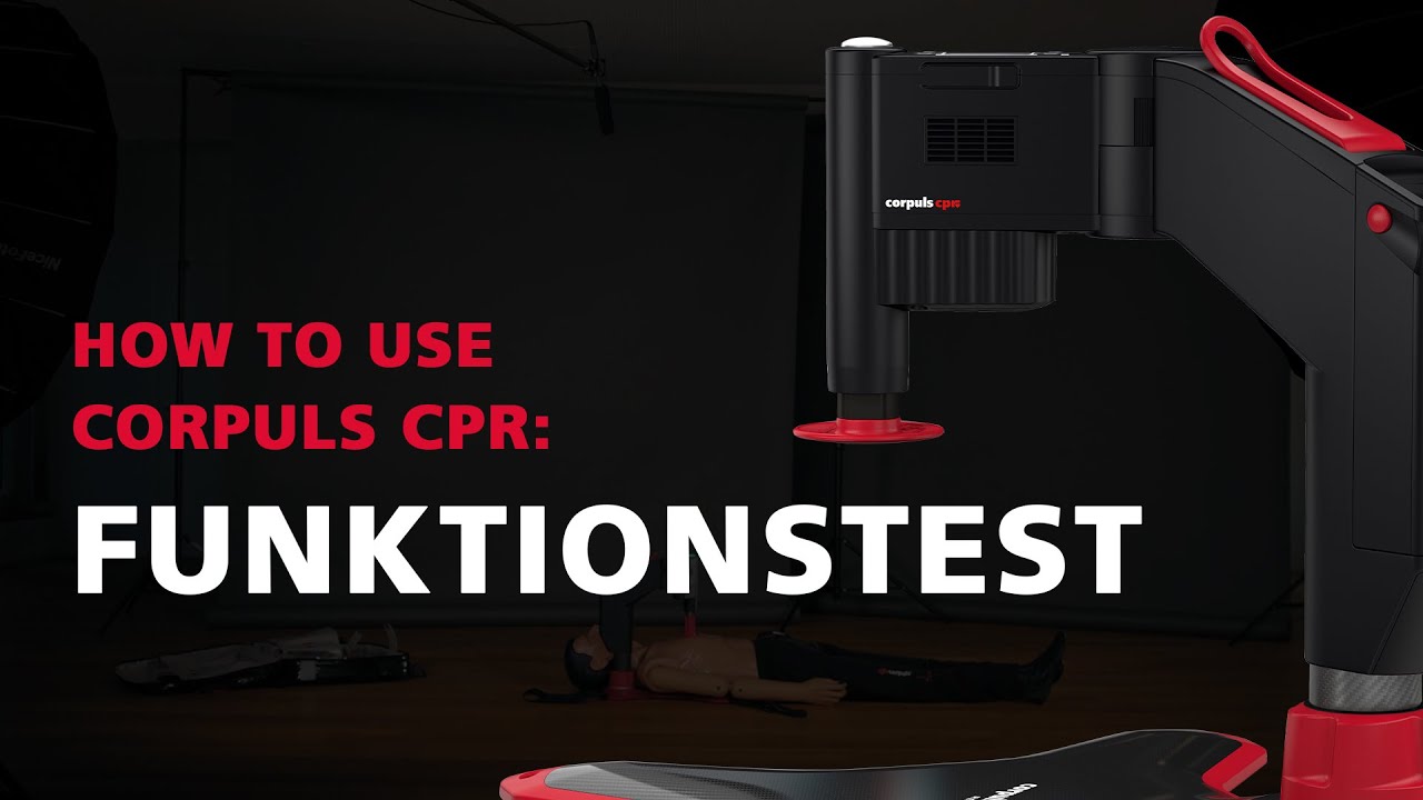 Tutorials by corpuls | How to use corpuls cpr: Funktionstest - YouTube