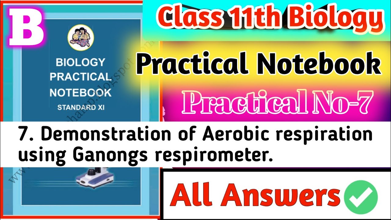 Class 11th Biology Practical Notebook|| B) 7.To Study The Rate Of ...