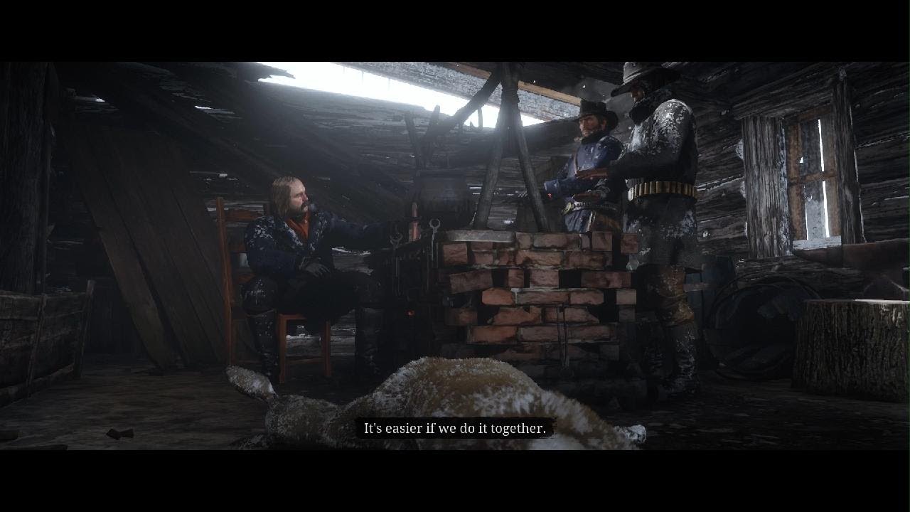 Red Dead Redemption 2 Brought food to the camp - YouTube