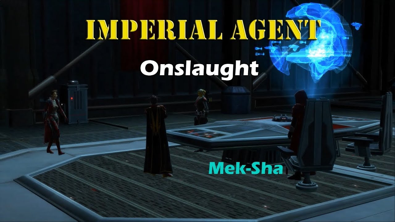 SWTOR: Onslaught. Imperial Agent. Mek-Sha. DS - YouTube