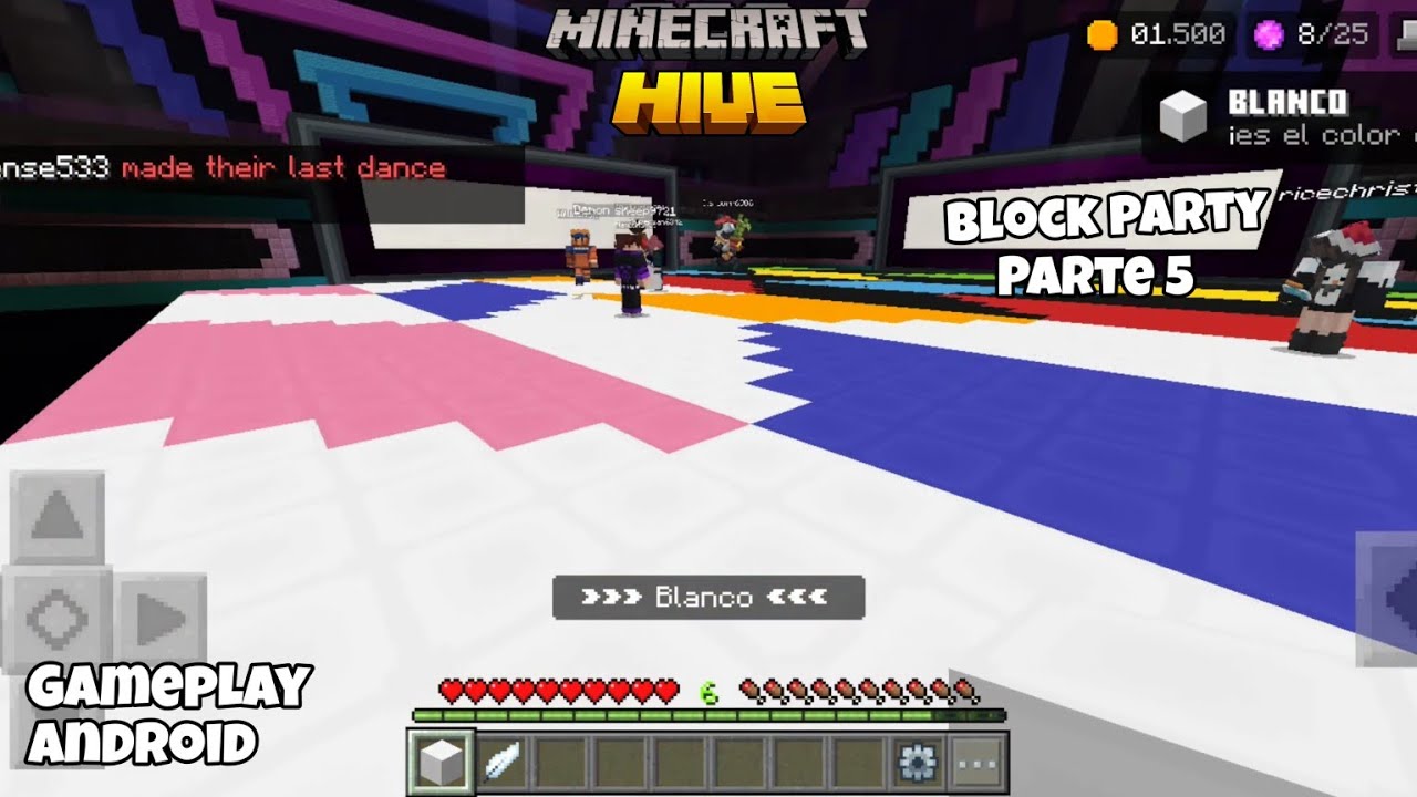 Minecraft Bedrock HIVE Block Party Parte 5 Gameplay Android - YouTube