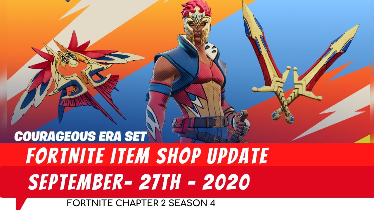 Fortnite Item Shop *NEW* COURAGEOUS ERA SET [September 27th, 2020 ...