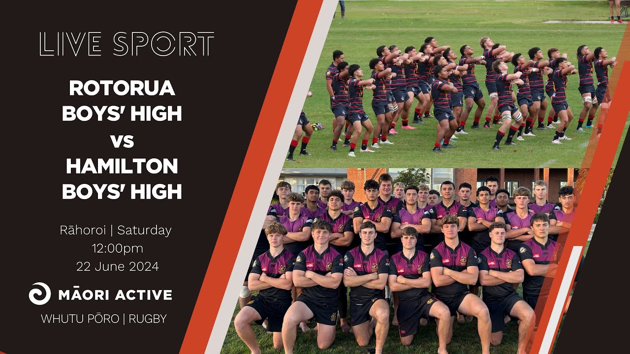 Super 8 Rugby First XV 2024 | Rotorua Boys' High v Hamilton Boys' High ...