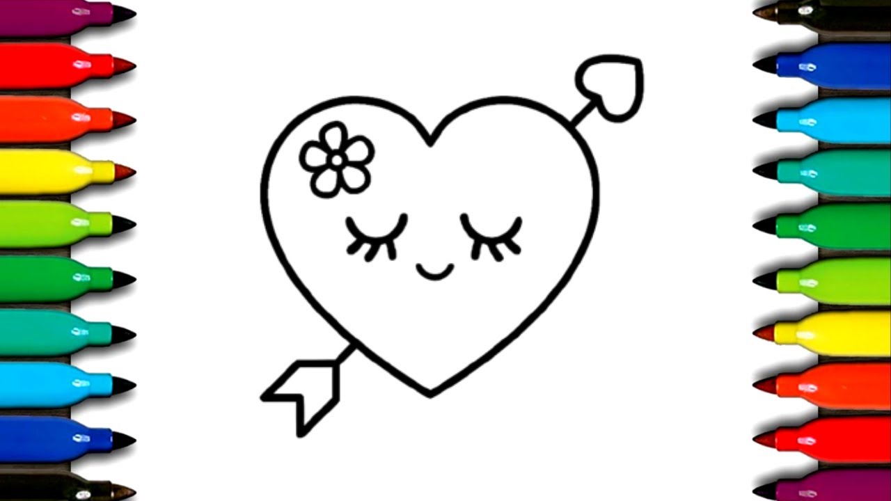 How to Draw a Heart || Simple Heart Drawing for Kids - YouTube