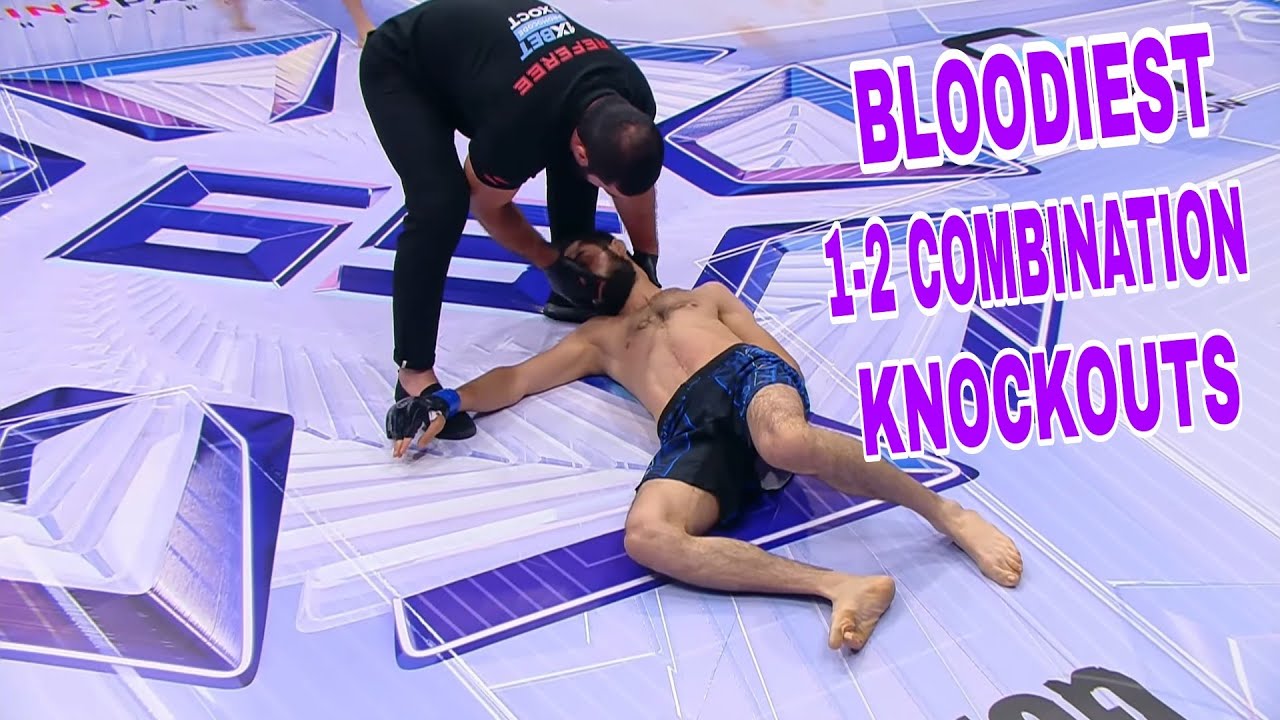 Bloodiest One Two Combination Knockouts in MMA - YouTube