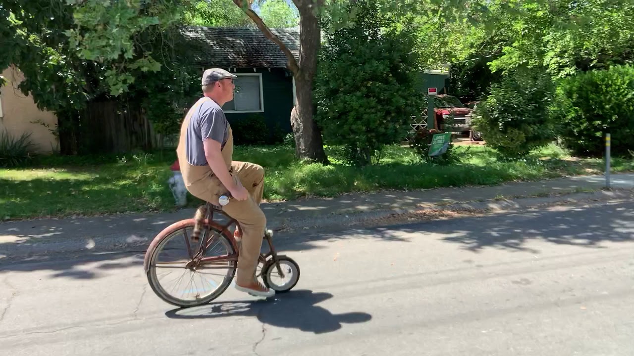 Neighborhood Ride on the Donkey Bike - YouTube