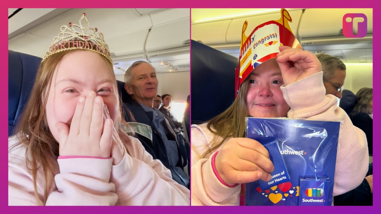 Woman With Down Syndrome Lights Up When Entire Plane Sings Happy ...