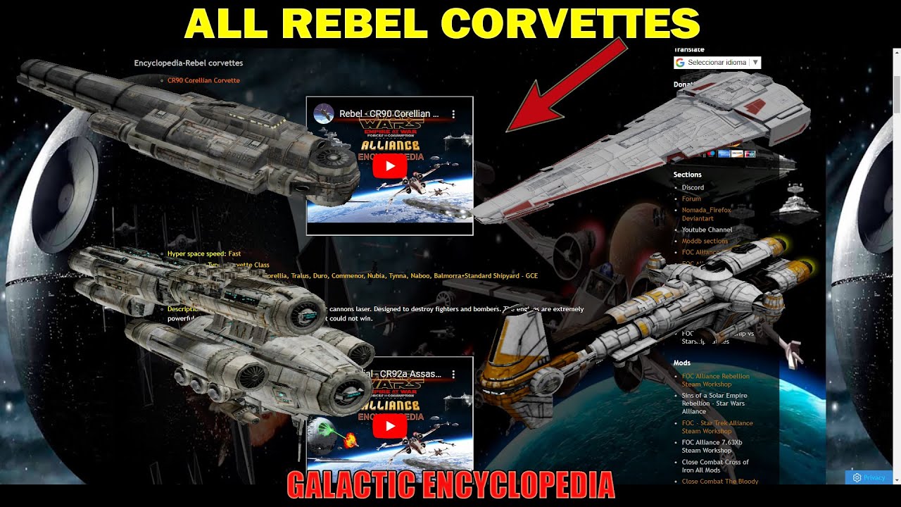 All CORVETTES of the Rebels - Star Wars - YouTube