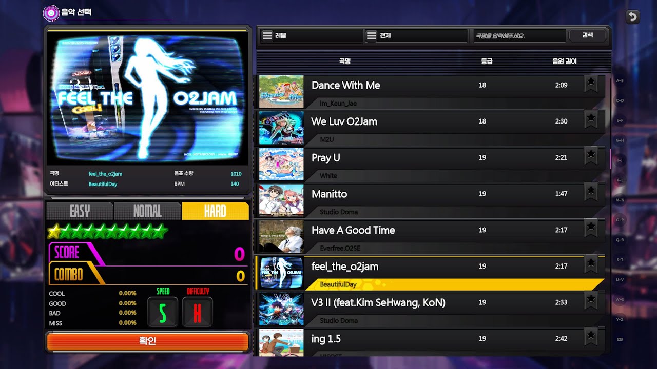 [O2JAM REMIX | 5K HD - Lv. 19] Feel The O2Jam! - YouTube