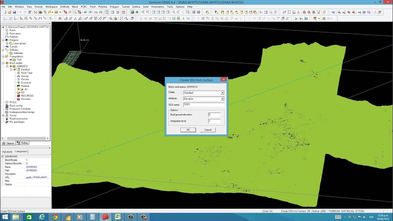 CREAR UN SEG DESDE UNA SURFACE GEMCOM GEMS 6 4 - YouTube