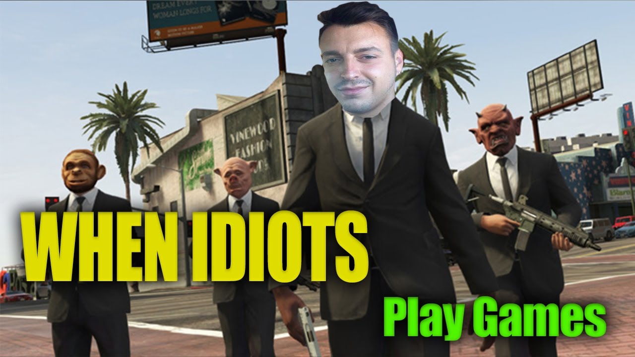 GTA V ONLINE - Fails When Idiots Play Games 2 - Pronene 4 Funny moments ...