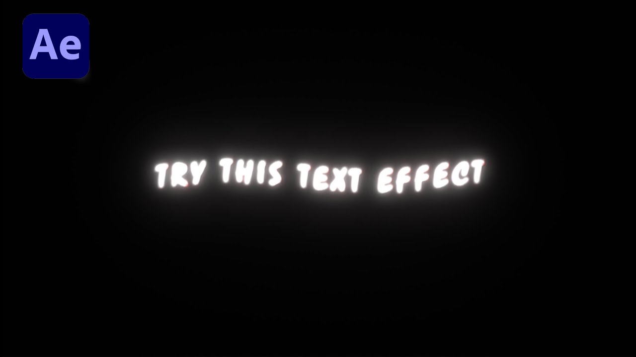 Try This New Smooth Text Effect in Adobe After Effect - YouTube