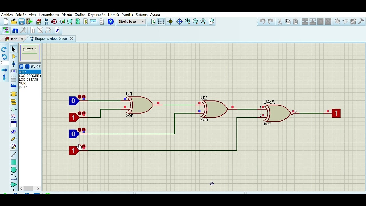 CIRCUITO GENERADOR DE BIT DE PARIDAD IMPAR - YouTube